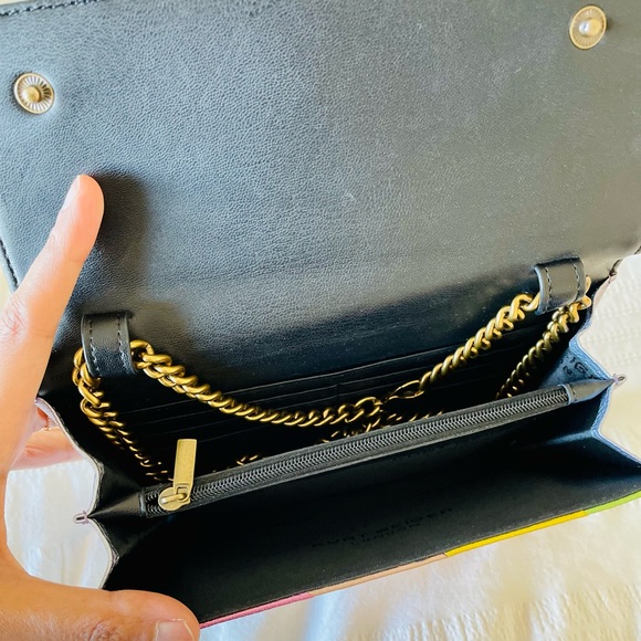 Kurt Geiger | Bags | Kurt Geiger London Pastel Metallic Stripe Leather ...